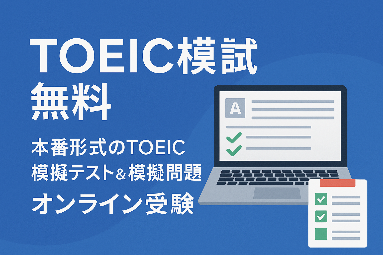 TOEIC模試・無料で受けられるTOEIC模擬テスト＆模擬問題｜オンラインTOEIC学習サイト
